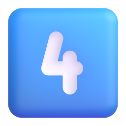 4️⃣ Keycap: 4 Emoji